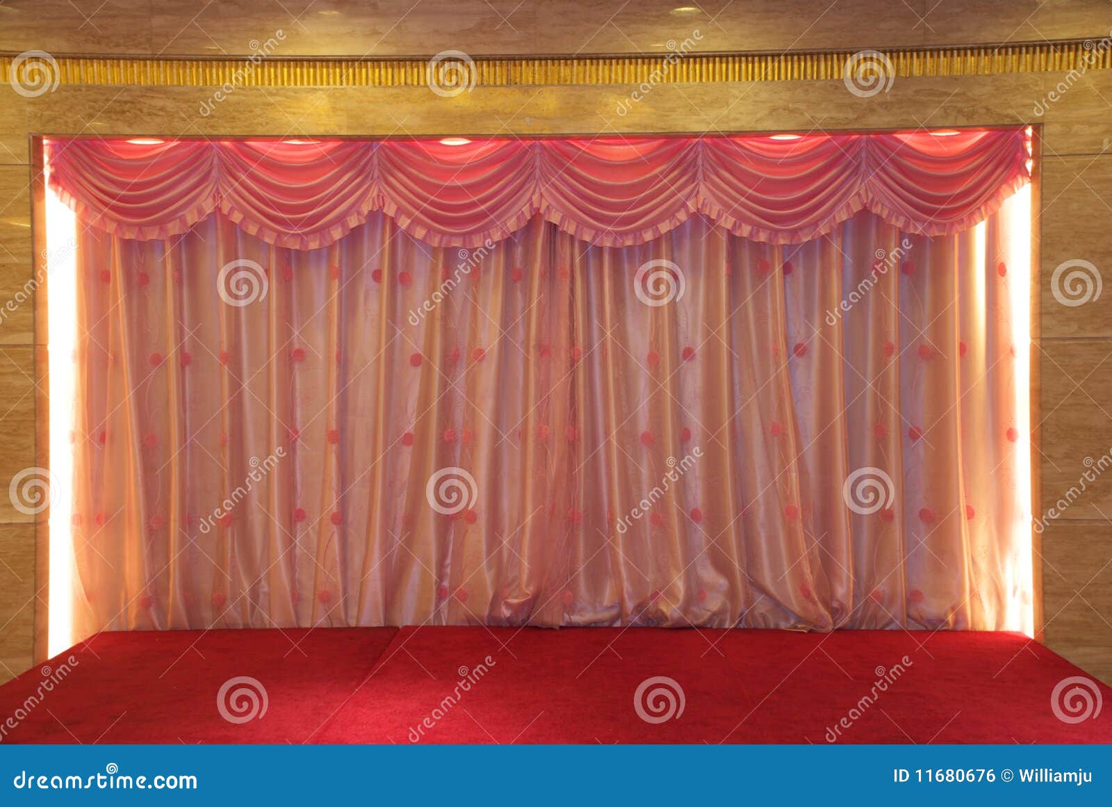 Small stage stock photo. Image of light, building, carpet - 11680676