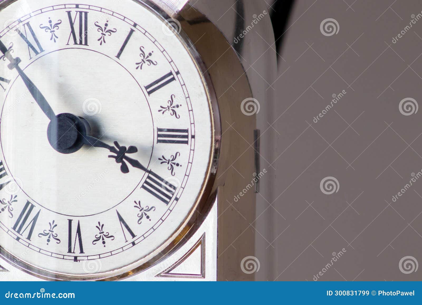 Small Standing Clock Showing Countdown Time. Stock Image - Image of ...