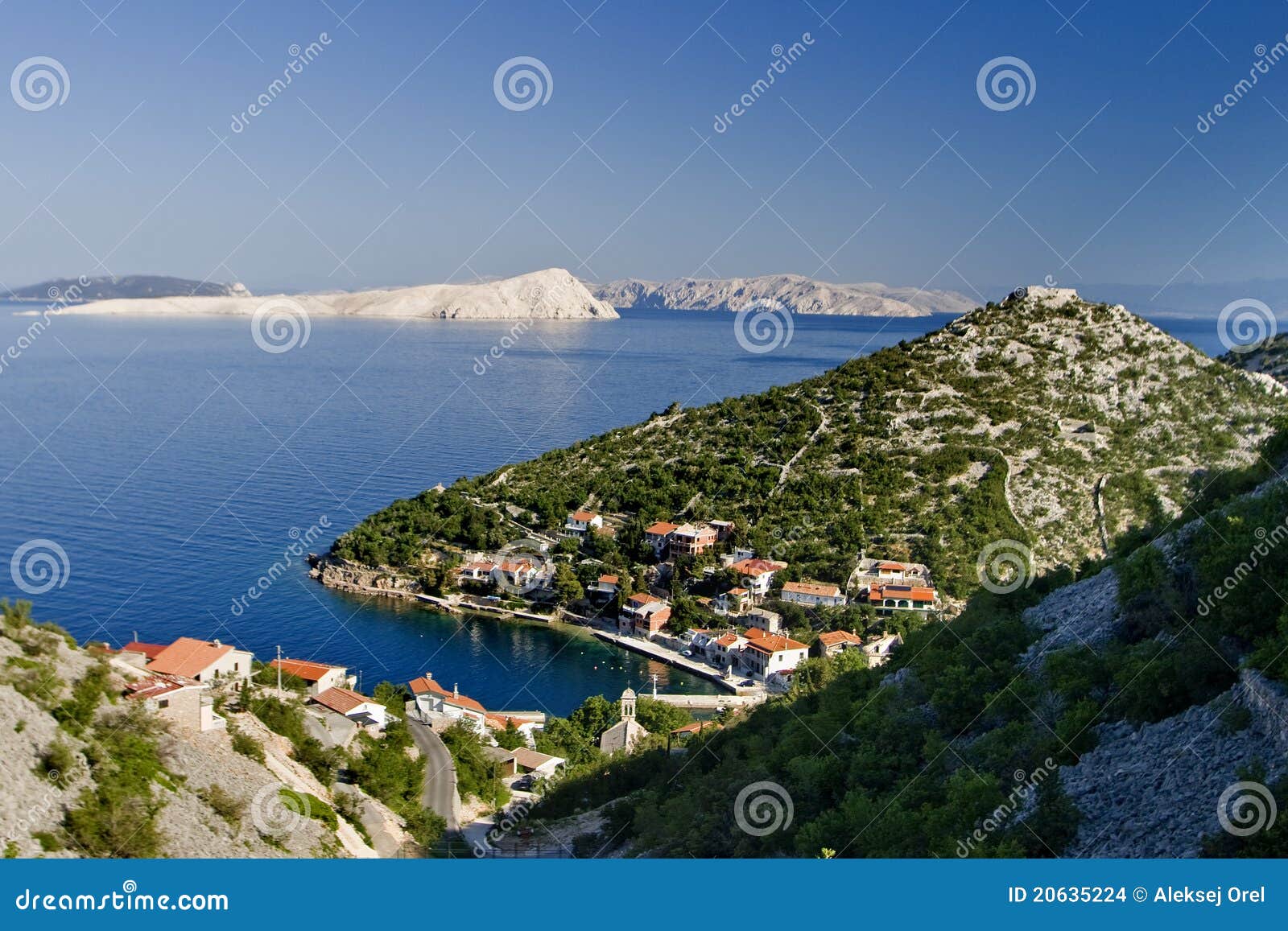 Small Starigrad by Senj stock photo. Image of panoramic - 20635224