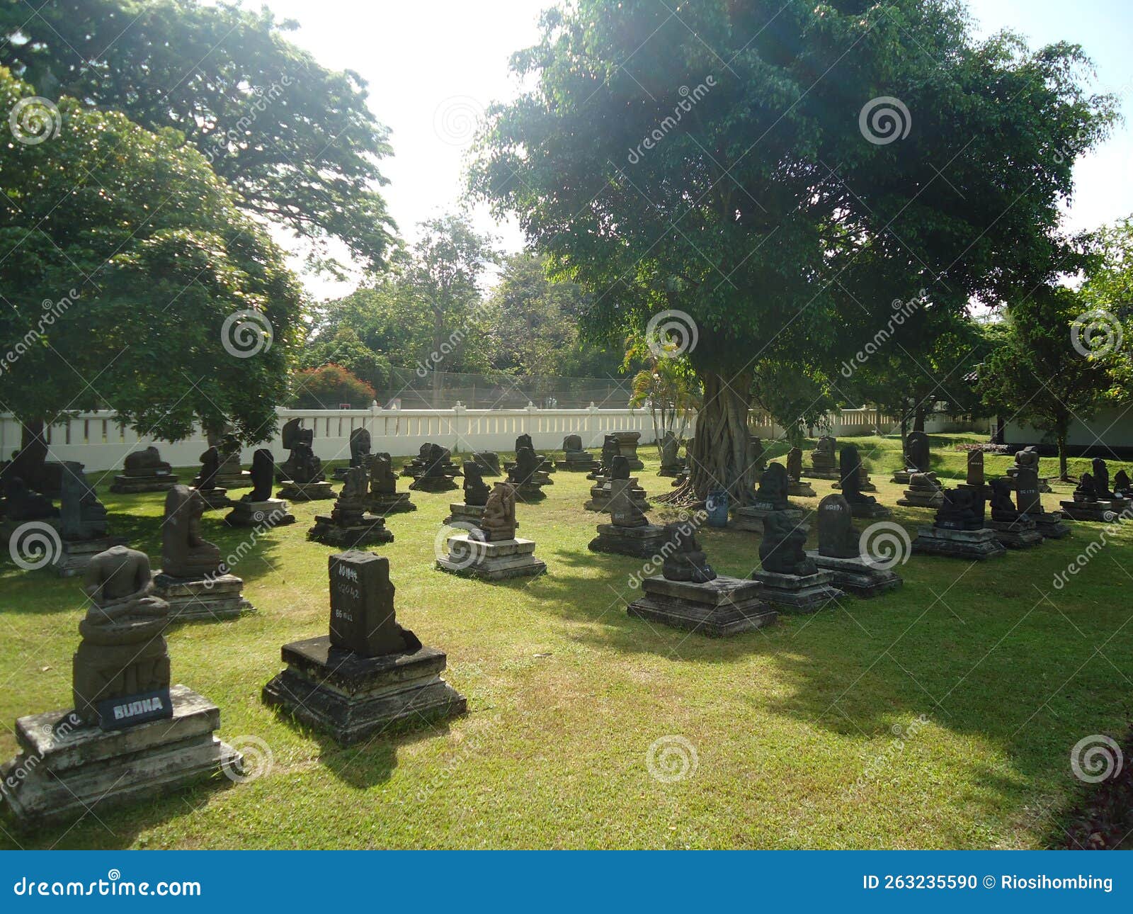 Small Statue Look Like Cemetery Buddhist Prambanan Temple Complex the ...