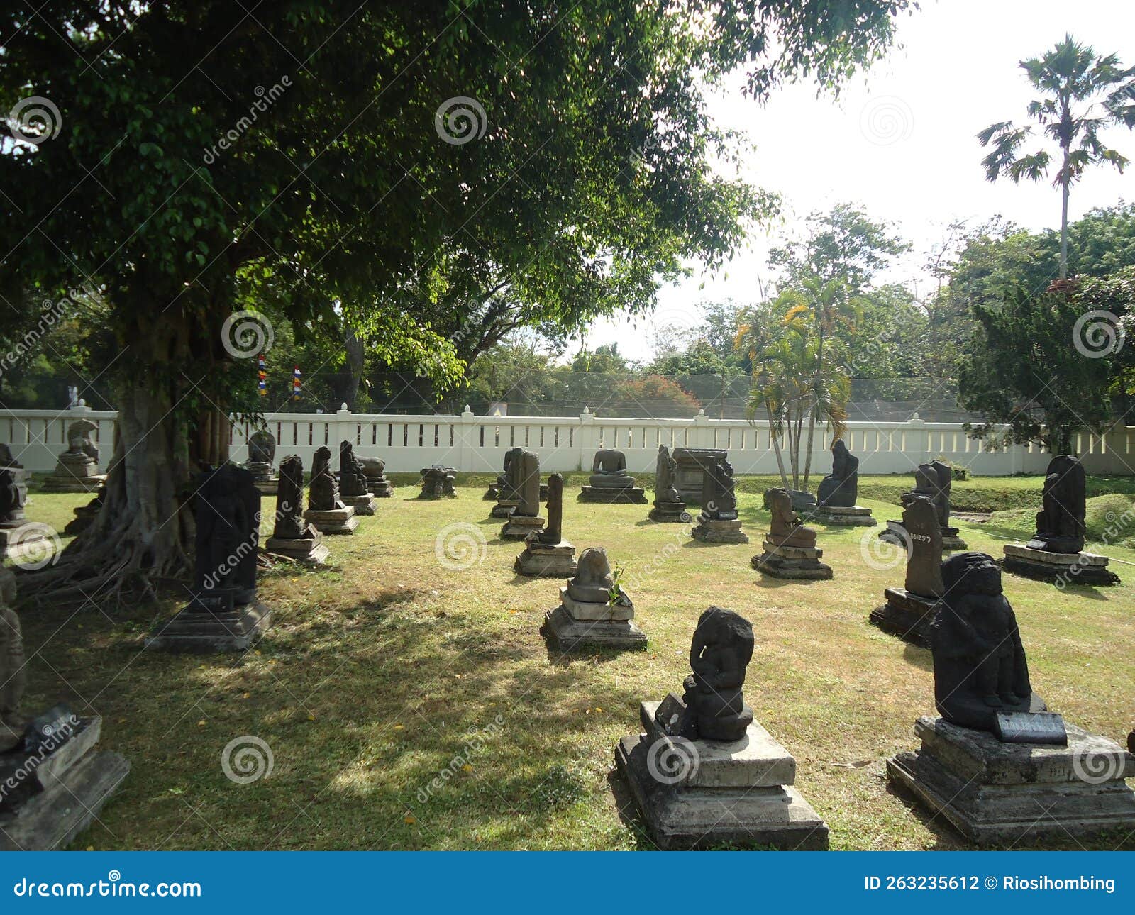 Small Statue Look Like Cemetery Buddhist Prambanan Temple Complex the ...