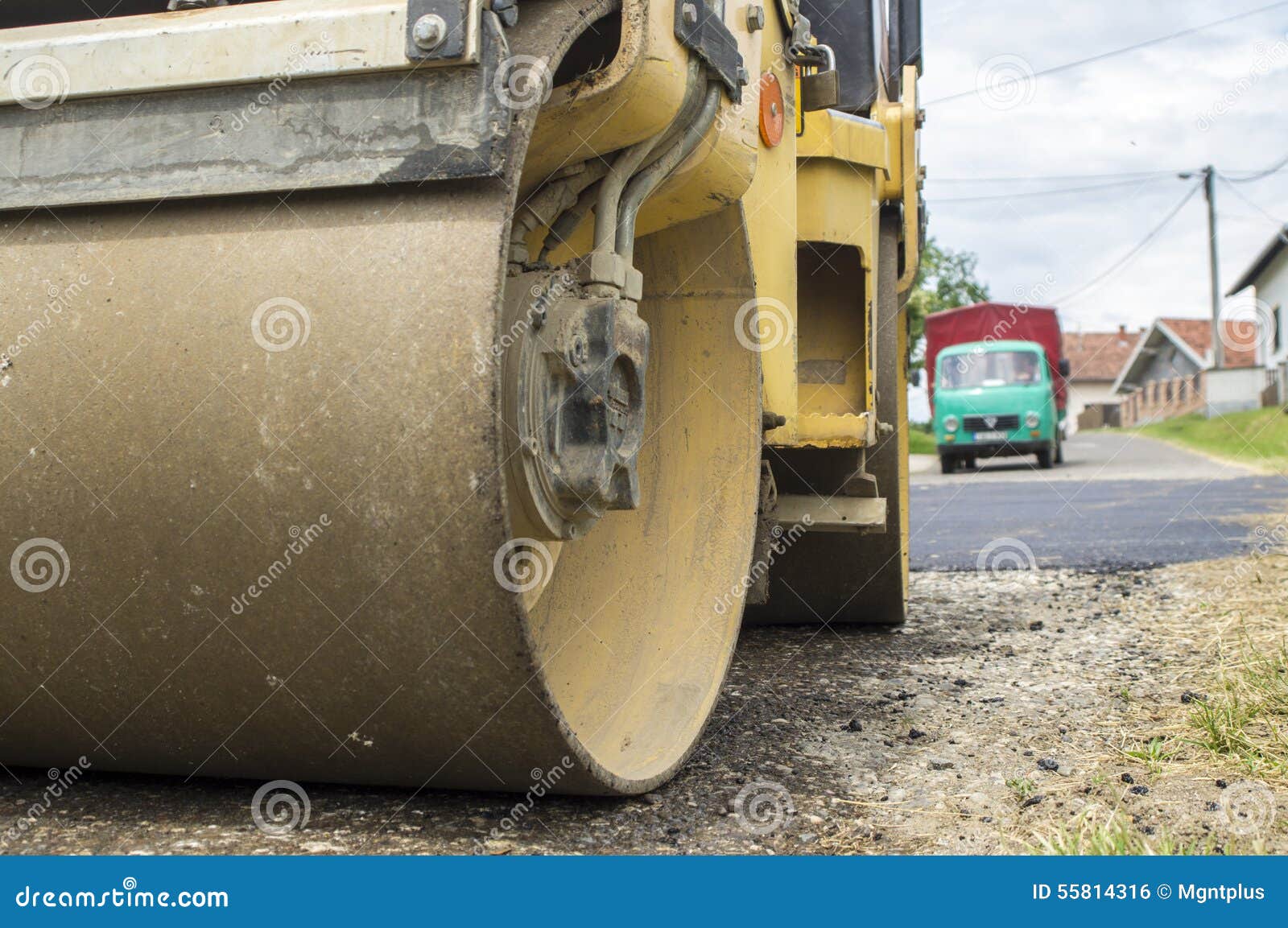 Steamroller Front Side Royalty-Free Stock Image | CartoonDealer.com ...
