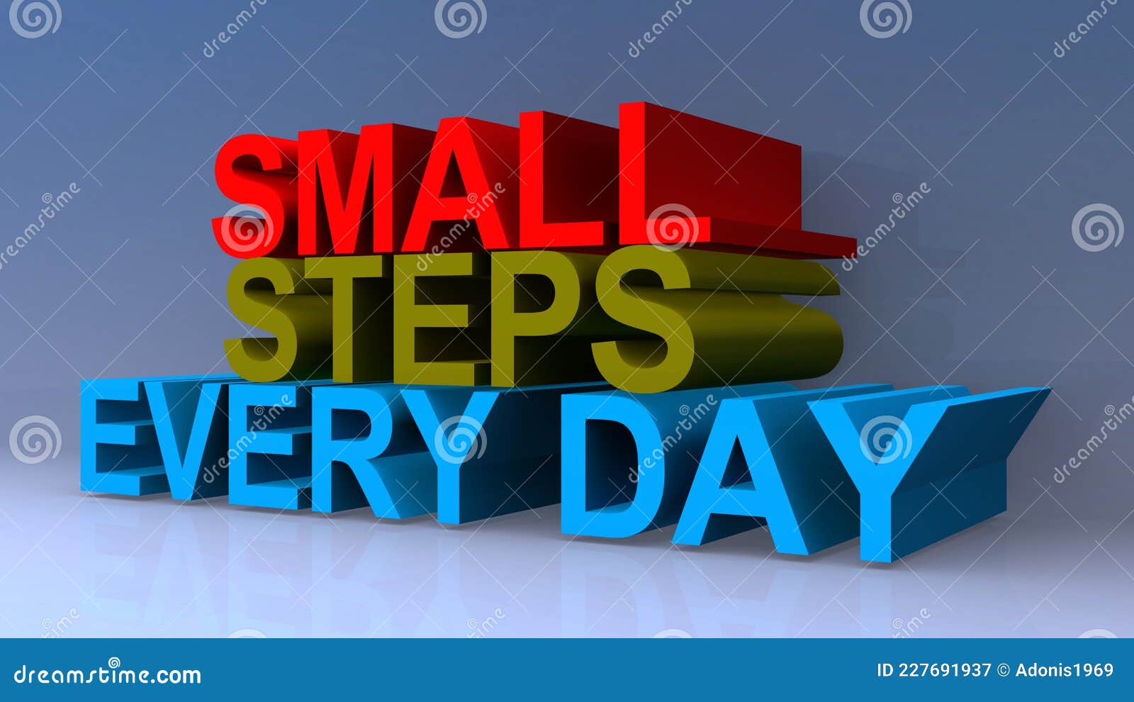Small Steps Every Day. Inspiring Motivation Quote Design. Personal ...