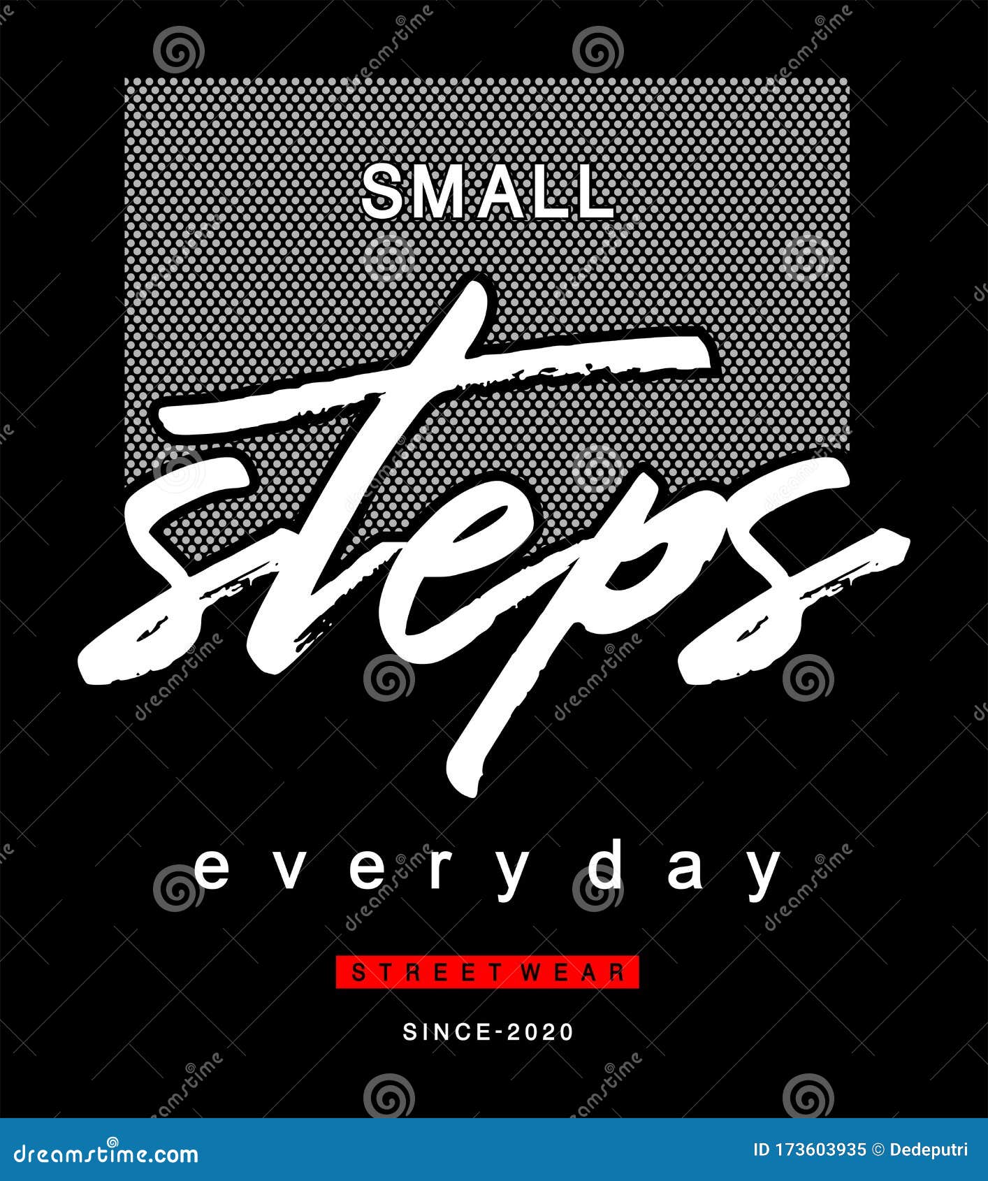 Small Steps Every Day. Inspiring Motivation Quote Design. Personal ...