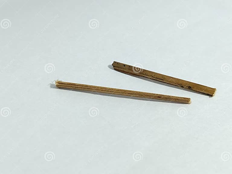 Small Sticks, Broken Broome Stick Isolated on White Background Stock ...