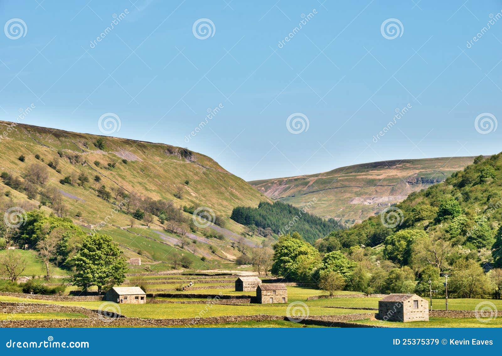 Small Stone Barns on Farmland Stock Image - Image of muker, farmland ...