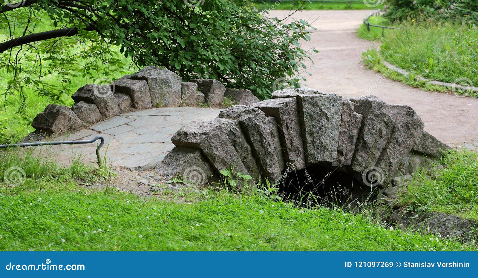 Small stone bridge stock image. Image of stone, creek - 121097269