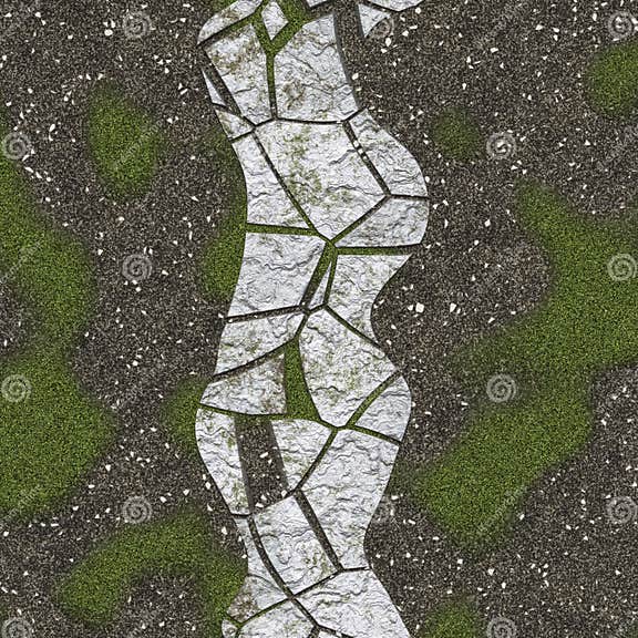 Small stone path stock illustration. Illustration of direction - 62841831