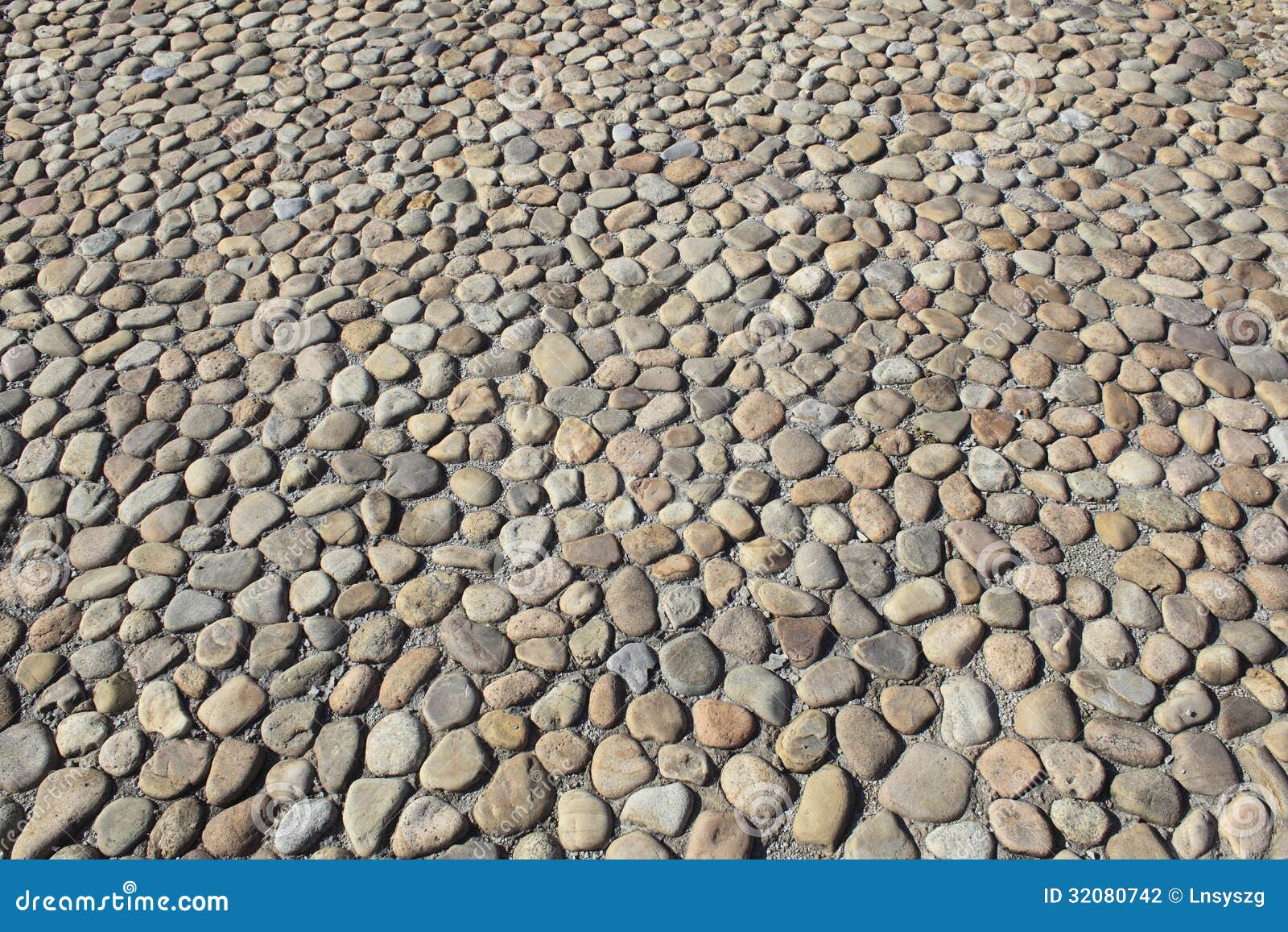 Small stone paved road stock photo. Image of color, gravel - 32080742