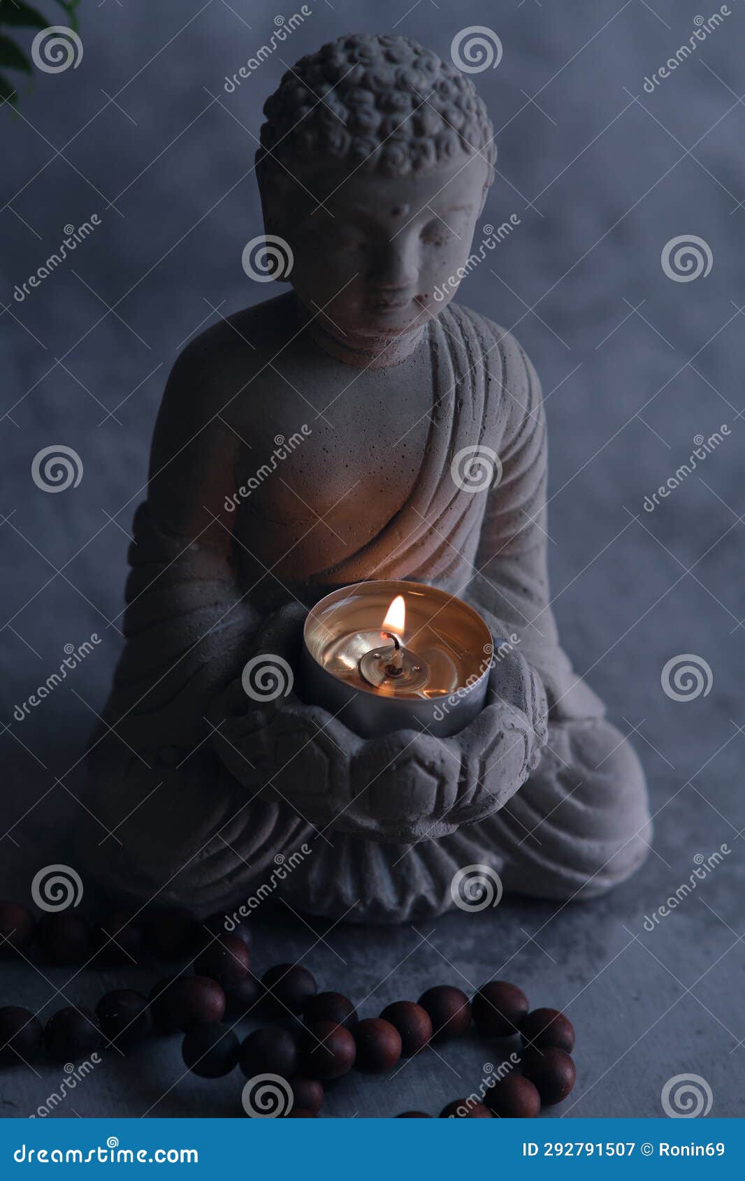 A Small Stone Statue of Buddha Stock Image - Image of religious ...