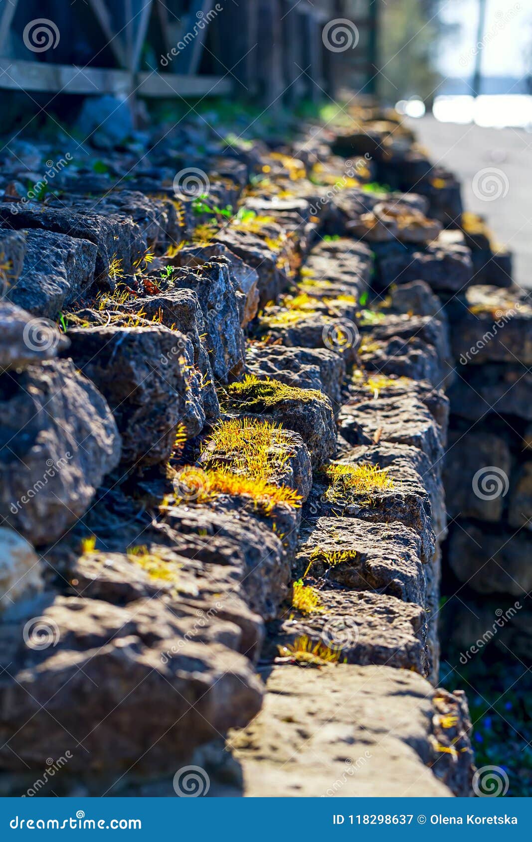 Small Stone Steps With Grass On Them Close Up Stock Image Image Of Design Bench 118298637