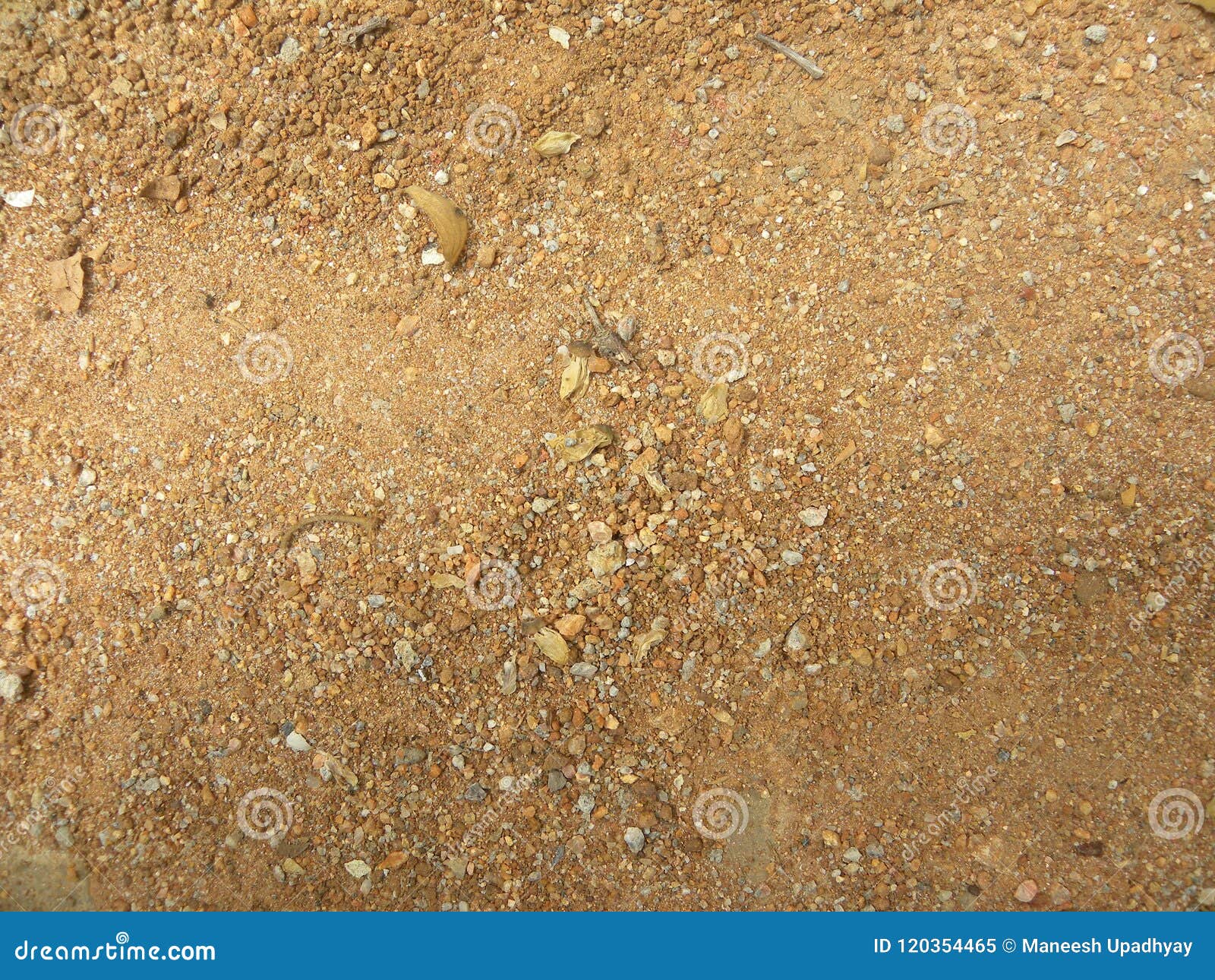 Small Stones on Beige Color Ground Background Stock Image - Image of ...