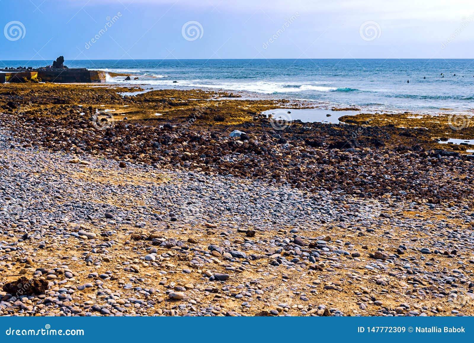 Small Stones on the Black Beach Stock Image - Image of outdoor, nature ...