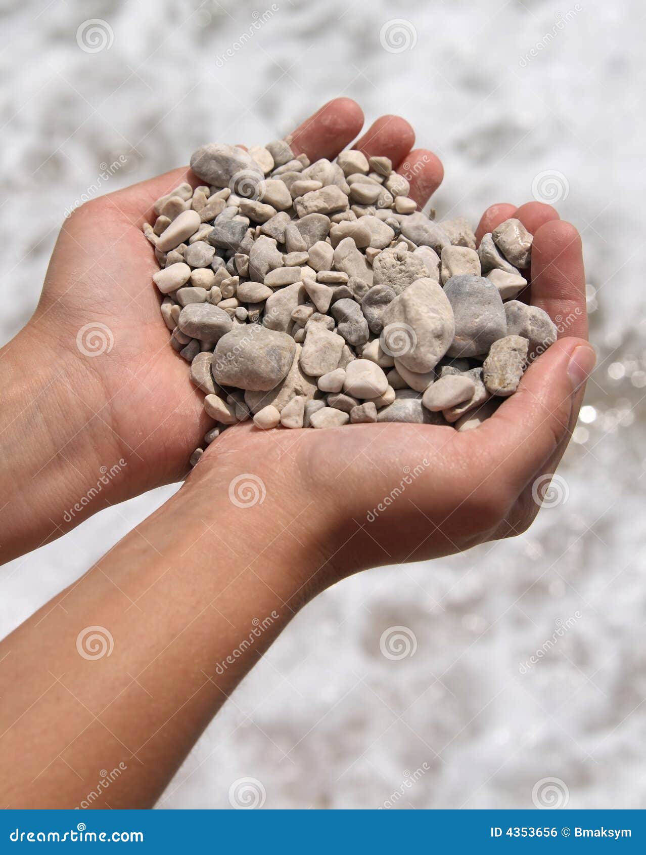 Small stones in hands stock photo. Image of delicate, perfect - 4353656