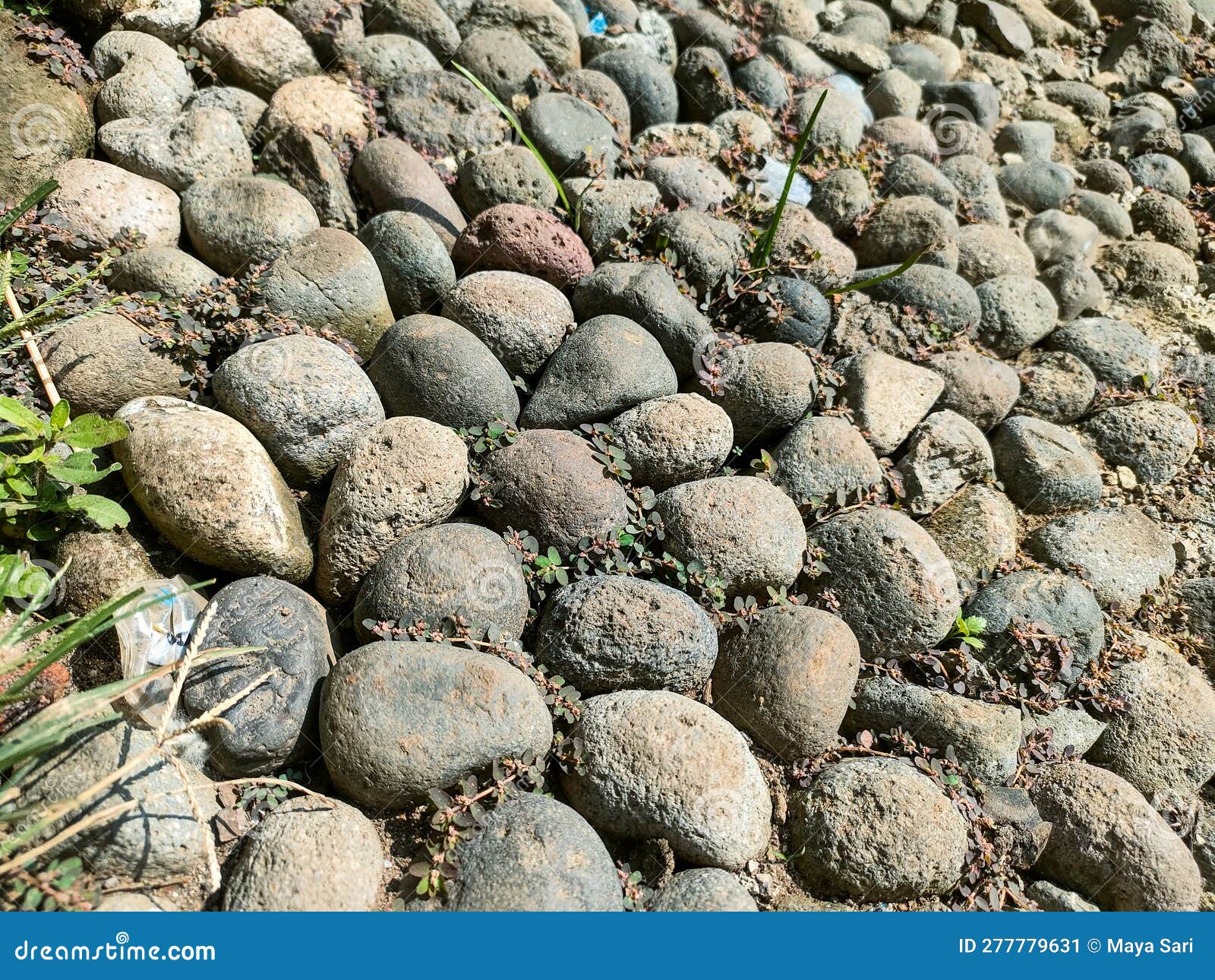 Small Stones that Line the Streets Stock Image - Image of small, line ...