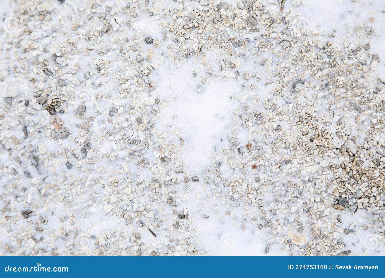 Small Stones Under the Snow Stock Photo - Image of design, gravel ...