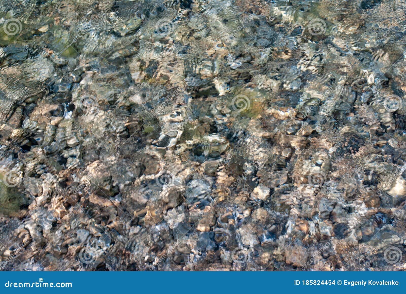 Small Stones Under the Water Surface Stock Photo - Image of aqua, clear ...