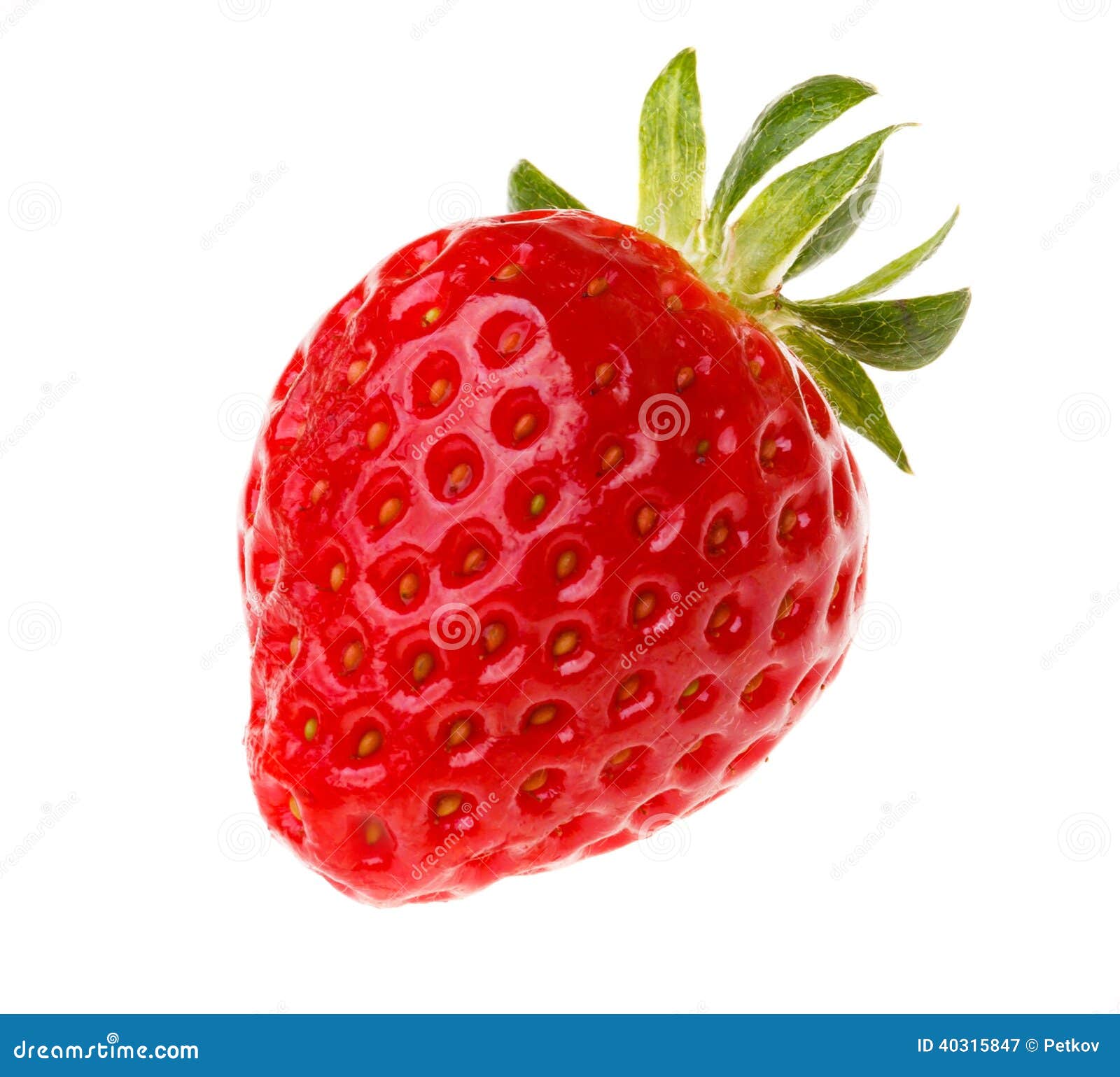 Small Strawbery Berry Isolated on White Stock Image - Image of vivid ...