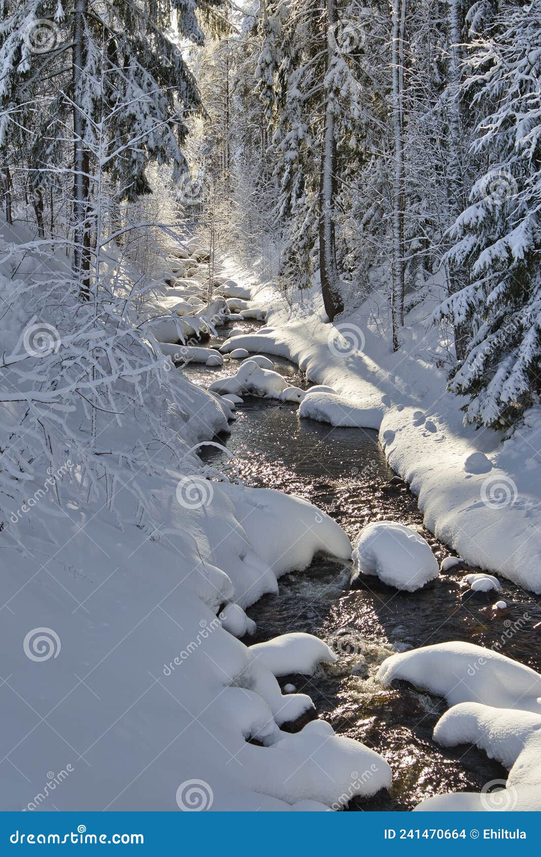 Small Stream in City Park, Imatra Finland Stock Photo - Image of ...