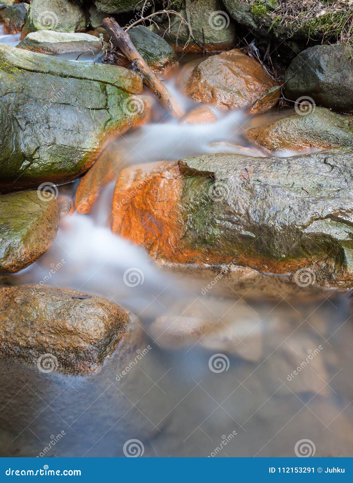 Small stream and rocks stock image. Image of creek, flowing - 112153291