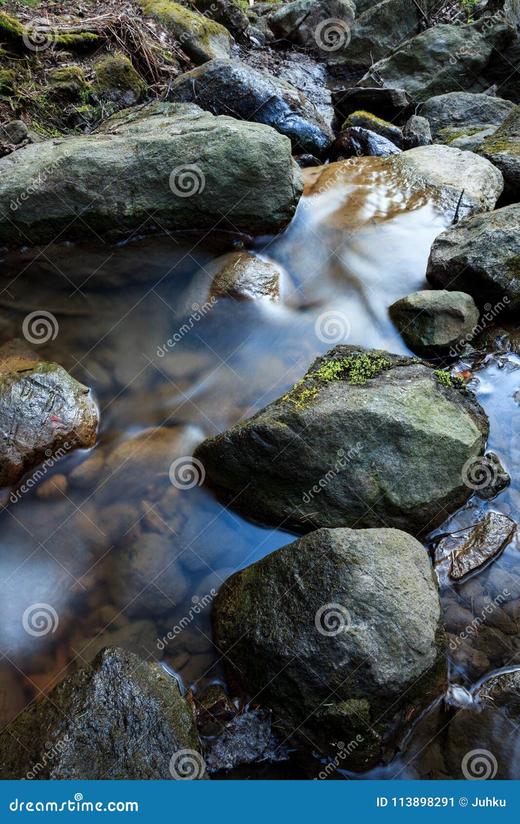 Small stream and rocks stock image. Image of river, peaceful - 113898291