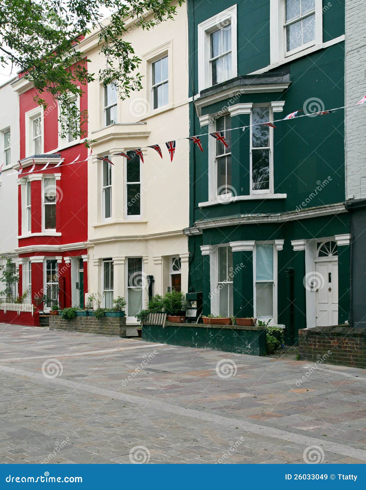 Small street stock image. Image of triangle, colourful - 26033049