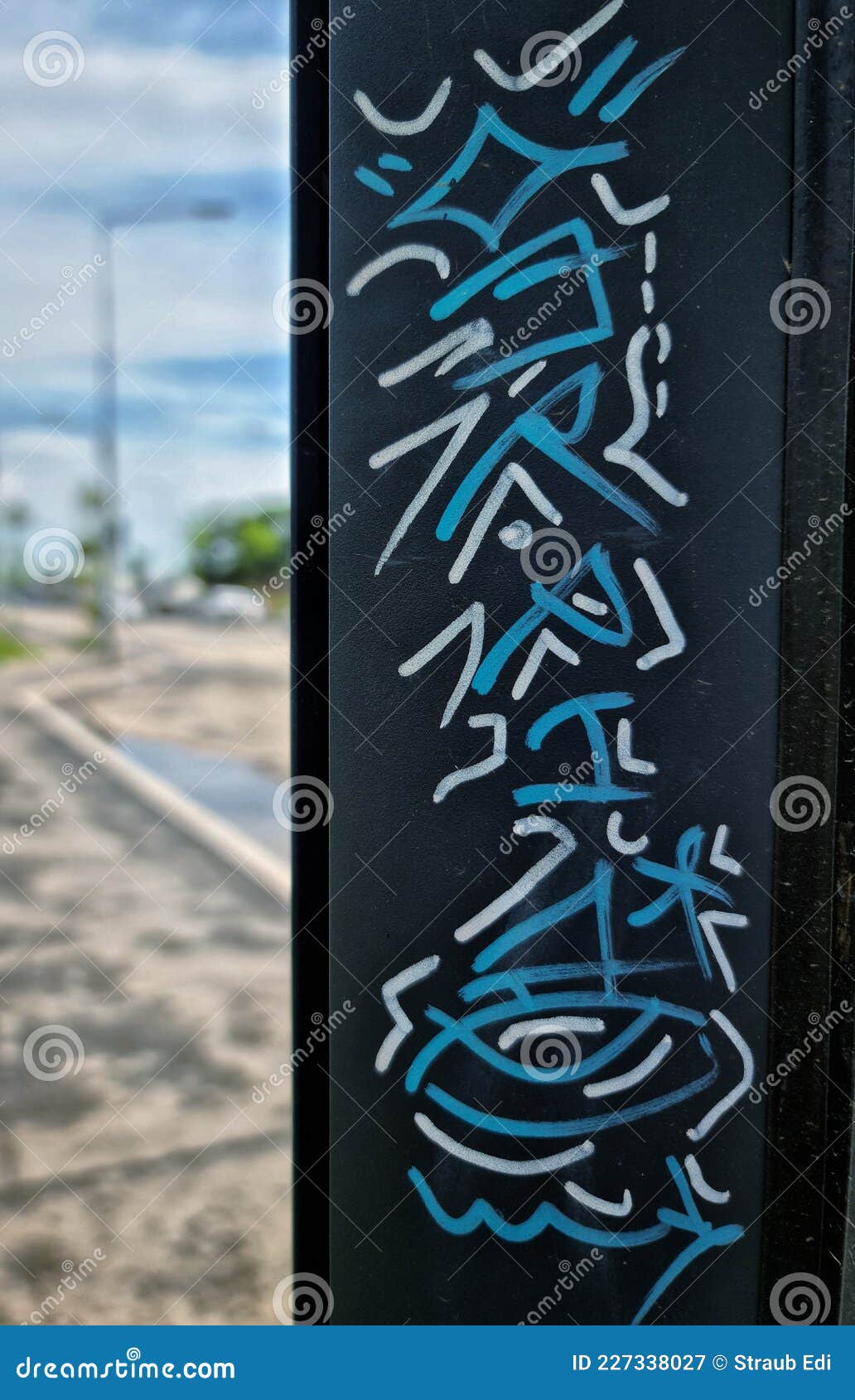 Small street graffiti stock image. Image of daytime - 227338027