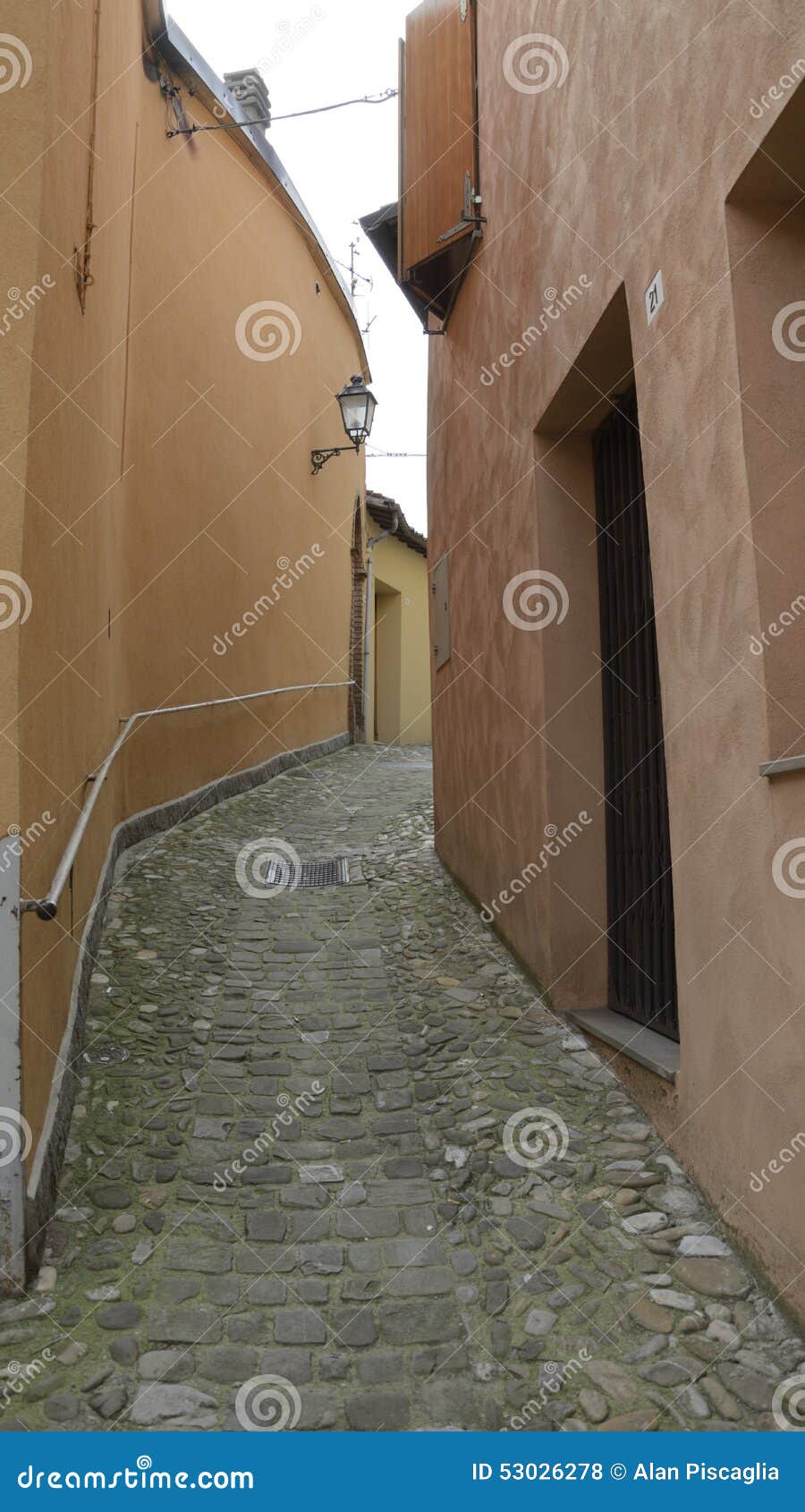 Small street stock photo. Image of city, hamlet, urban - 53026278