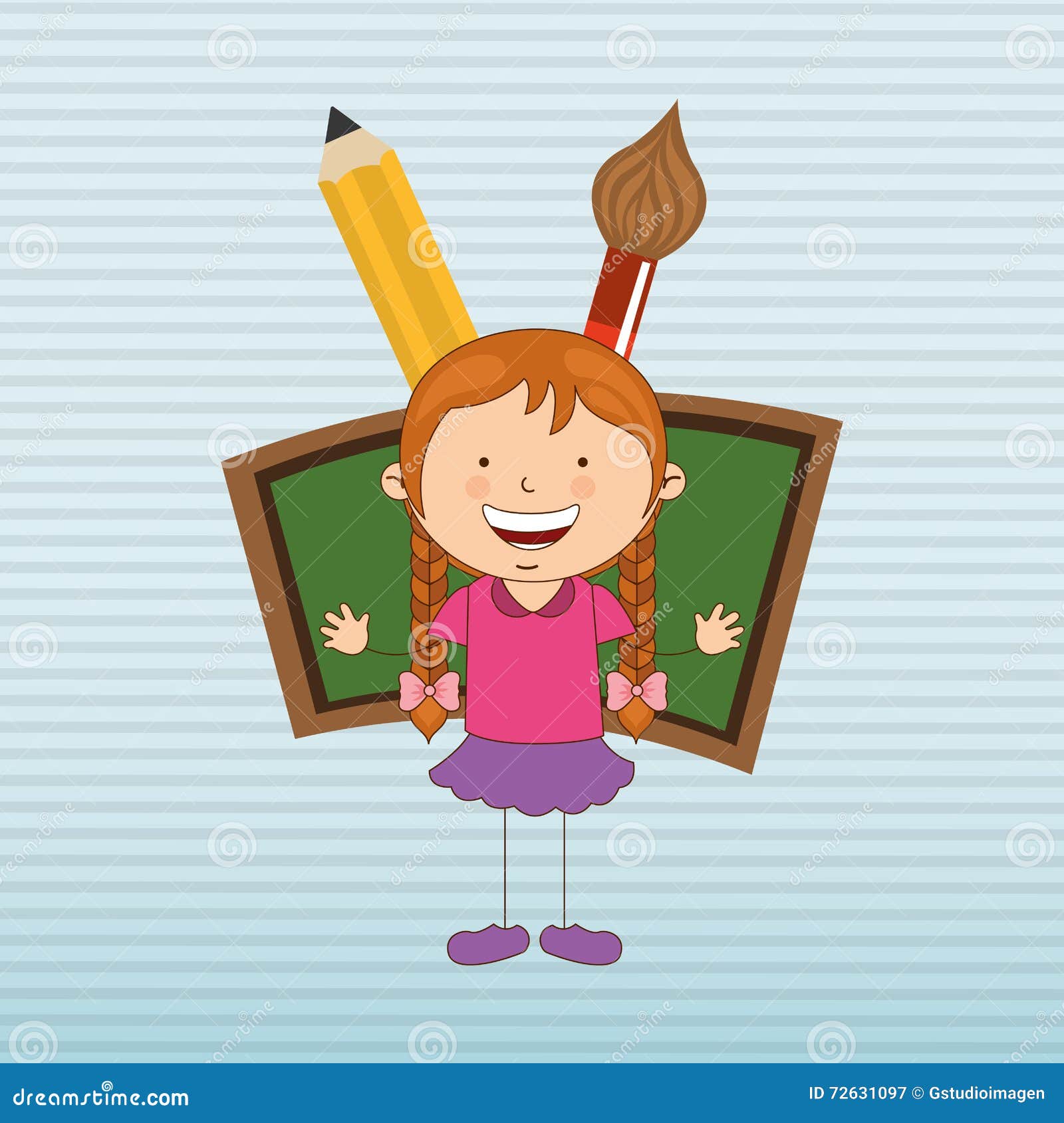 Small students design stock illustration. Illustration of primary ...