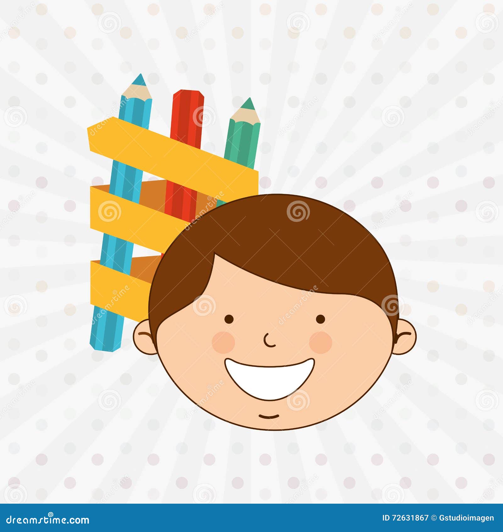 Small students design stock illustration. Illustration of study - 72631867