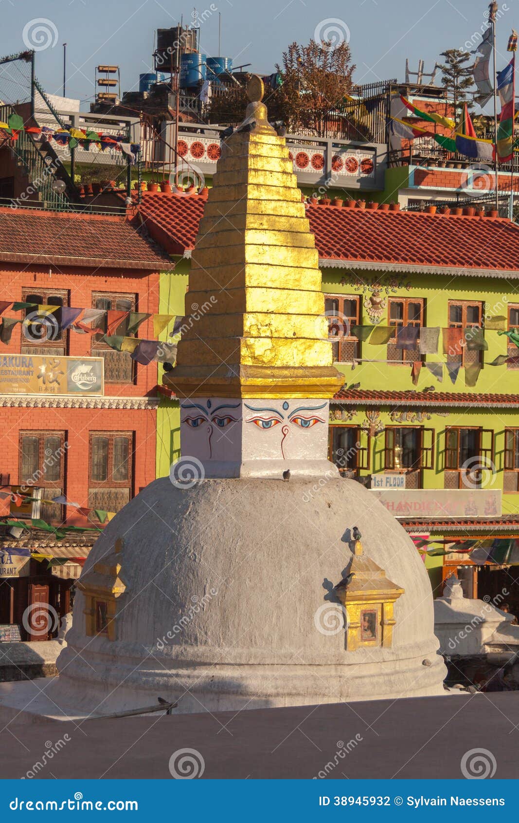 Small Stupa in Boudhanath - Kathmandu Stock Photo - Image of asian ...