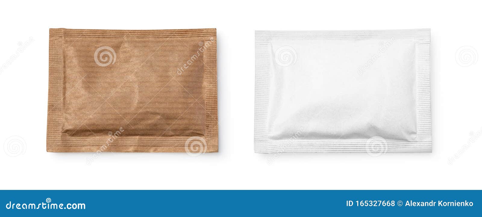 Small Sugar Packets Isolated Stock Photo - Image of small, packet ...