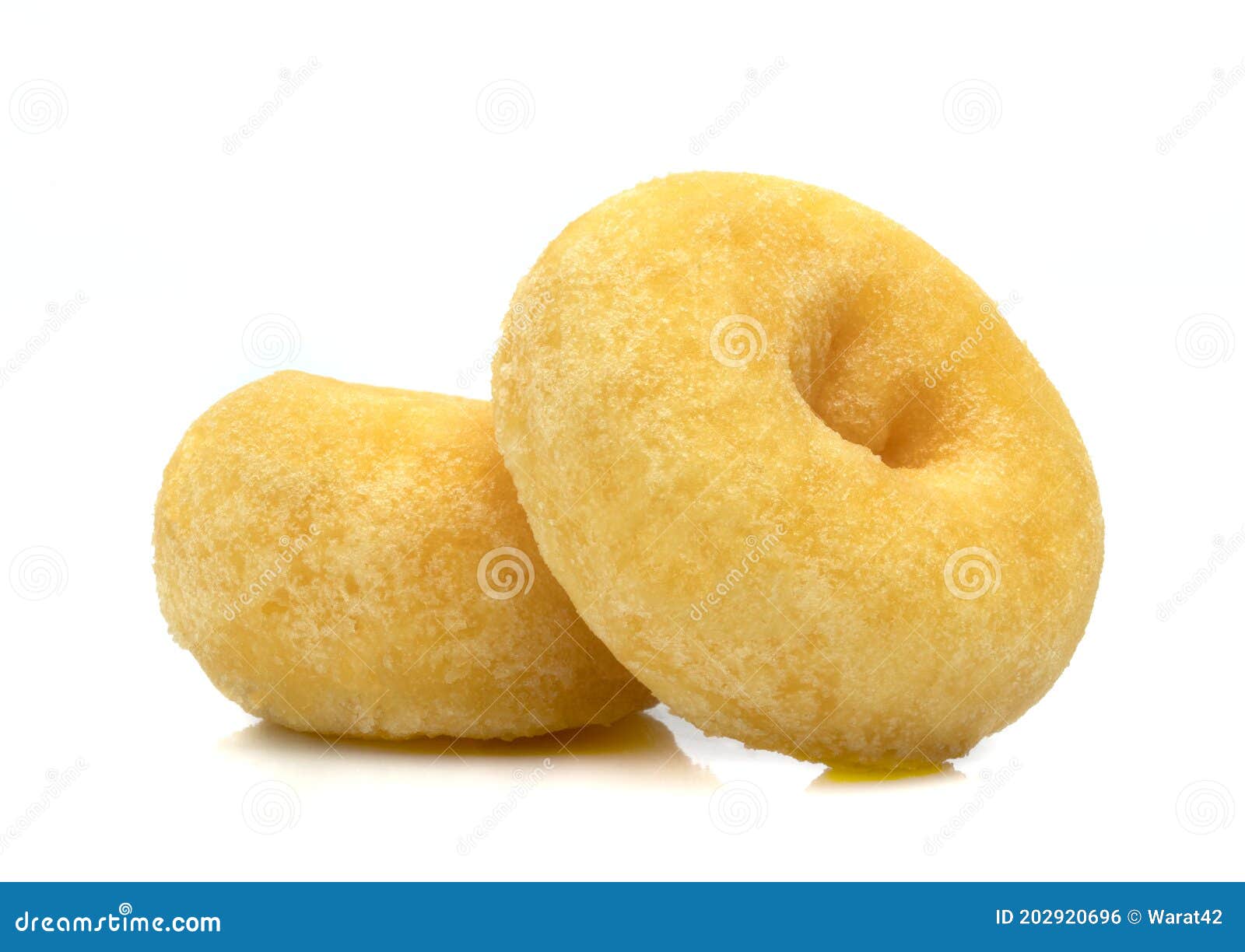 Small Sugar Ring Donut Isolated on White Background Stock Photo - Image ...