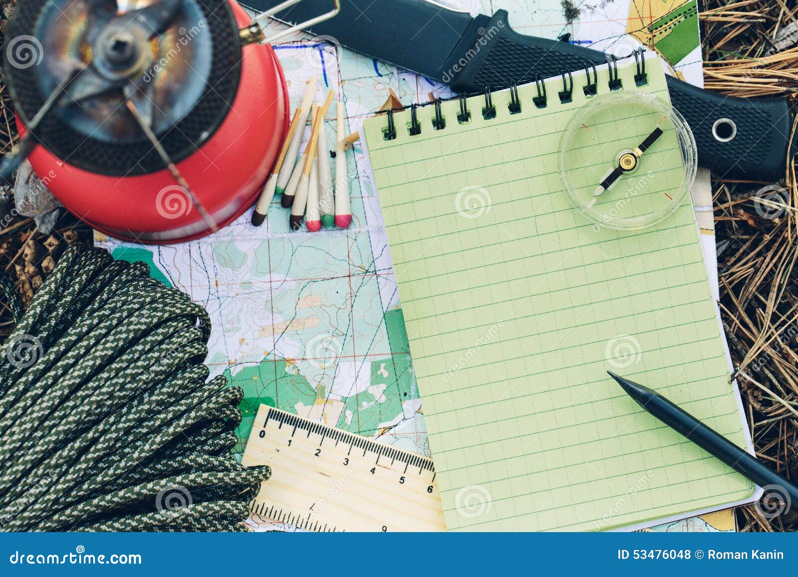 Small survival kit stock photo. Image of orientation - 53476048