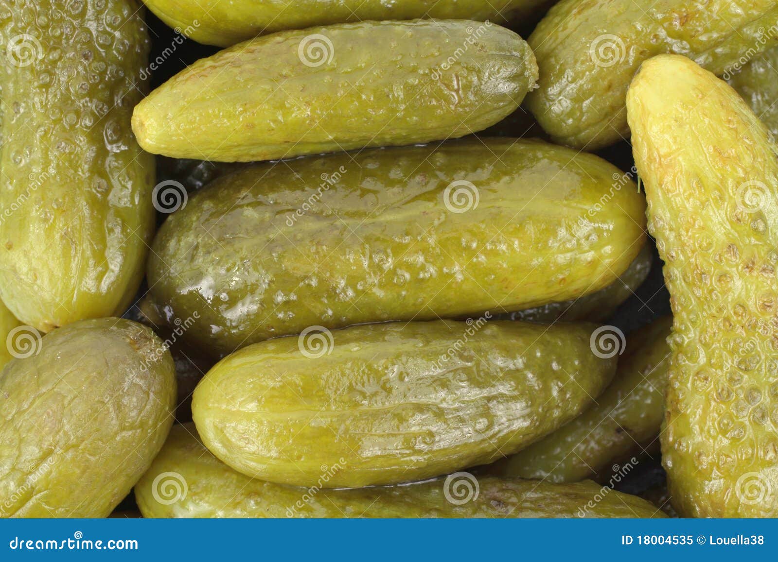 Small Sweet Dill Pickles Close View Stock Image - Image of sweet, small ...
