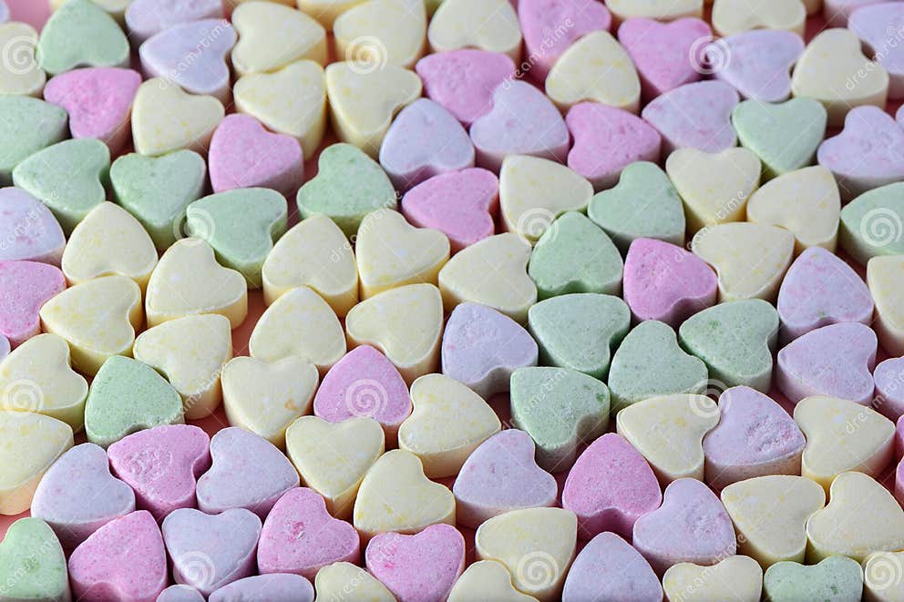 Small Sweets in the Shape of a Heart , Studio Shooting 2 Stock Image ...