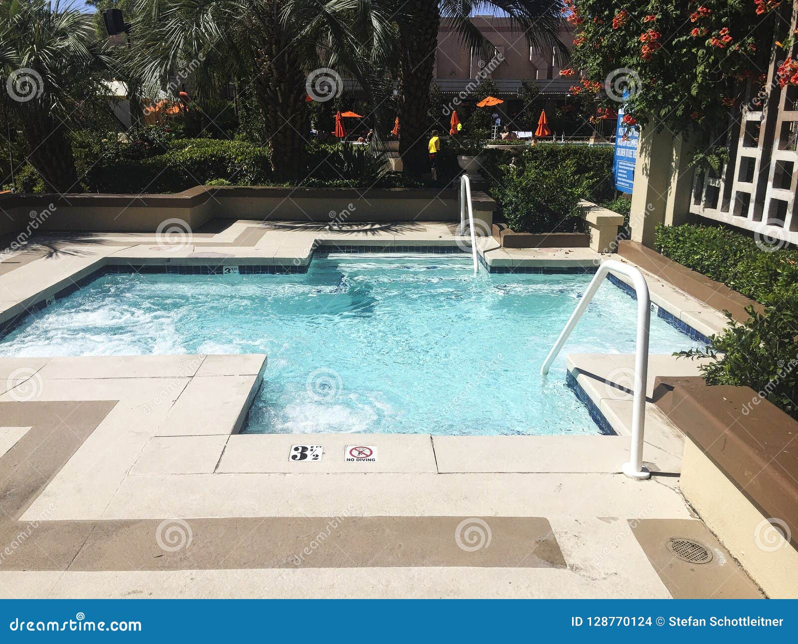 A Small Swimming Pool in a Resort Stock Photo - Image of lifestyle ...