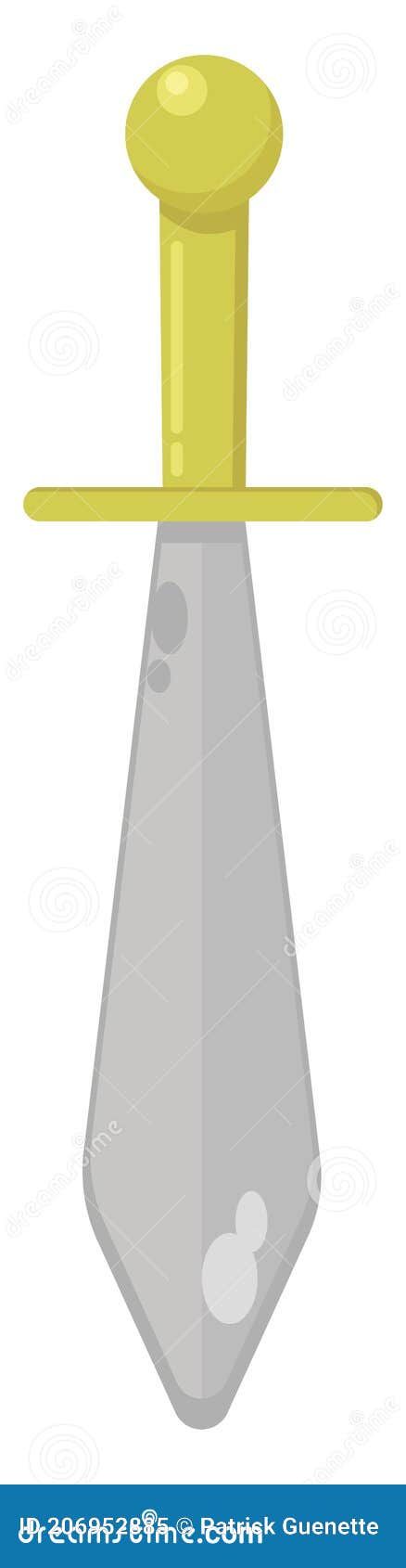 Small Sword, Illustration, Vector Stock Illustration - Illustration of ...