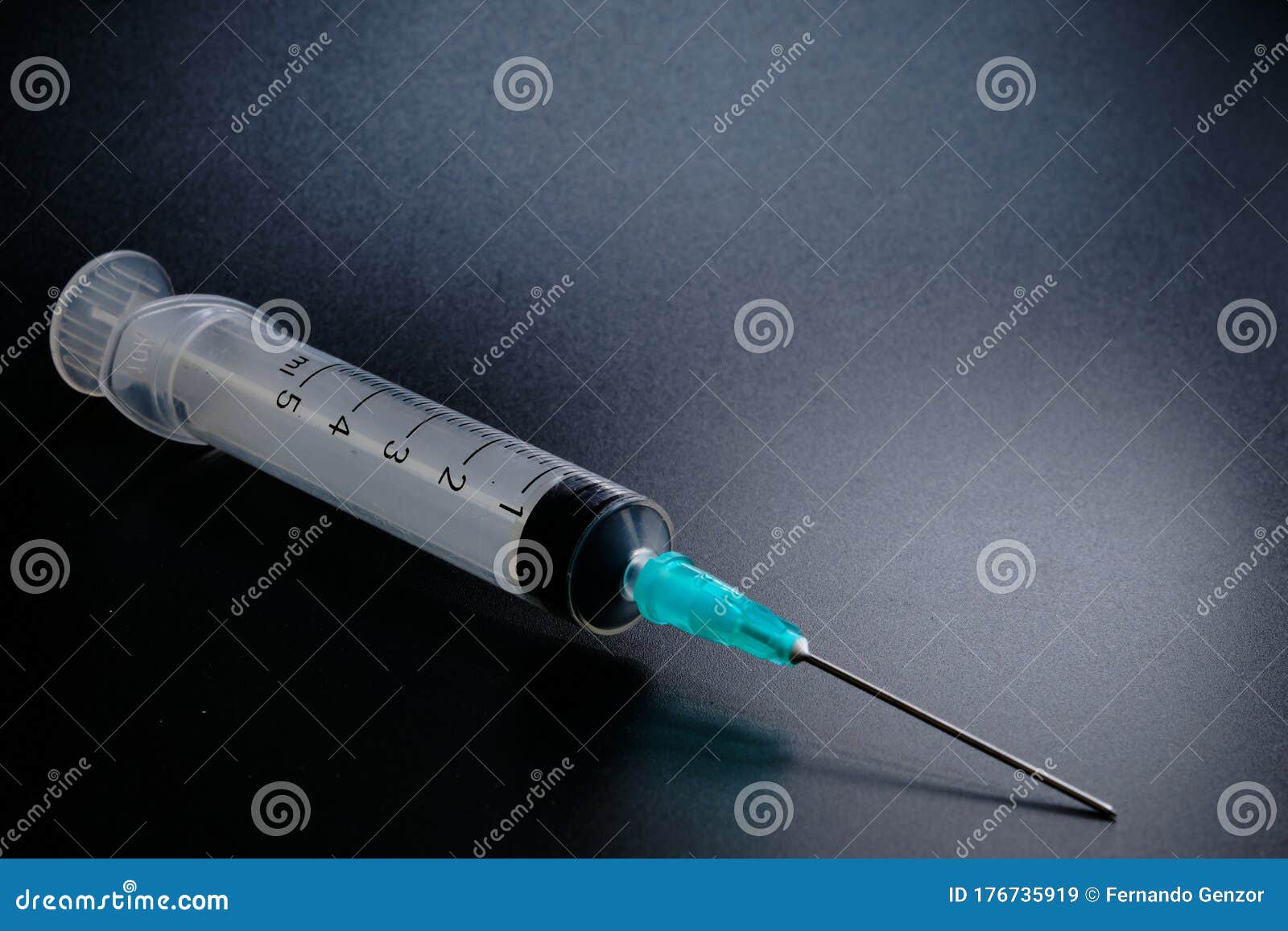 A Small Syringe into Which a Hollow, Sharp-pointed Bevel-cut Needle is ...