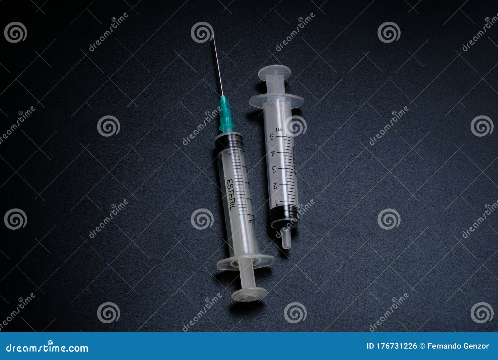 A Small Syringe into Which a Hollow, Sharp-pointed Bevel-cut Needle is ...