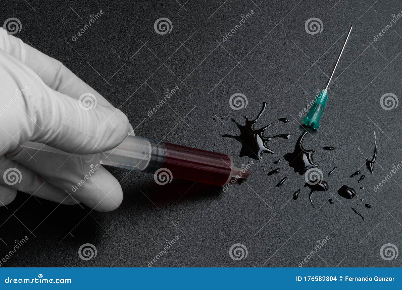A Small Syringe into Which a Hollow, Sharp-pointed Bevel-cut Needle is ...