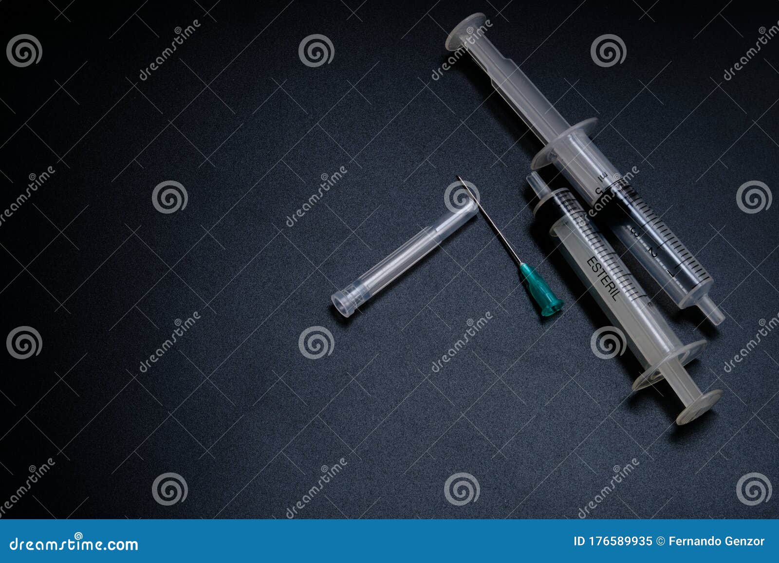 A Small Syringe into Which a Hollow, Sharp-pointed Bevel-cut Needle is ...