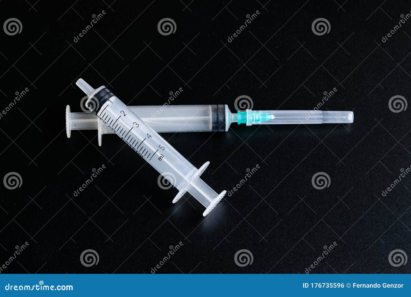 A Small Syringe into Which a Hollow, Sharp-pointed Bevel-cut Needle is ...