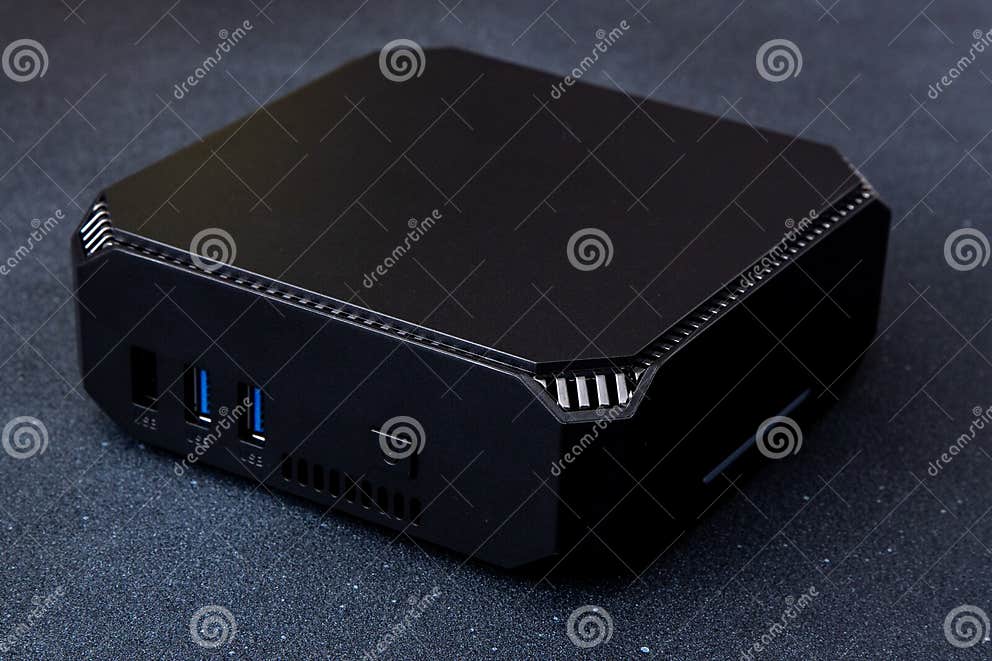 A Small System Unit of a Personal Computer. Compact Device. Stock Image ...