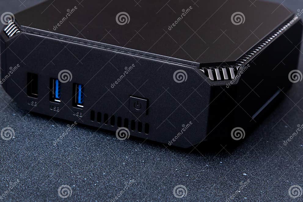 A Small System Unit of a Personal Computer. Compact Device. Stock Image ...
