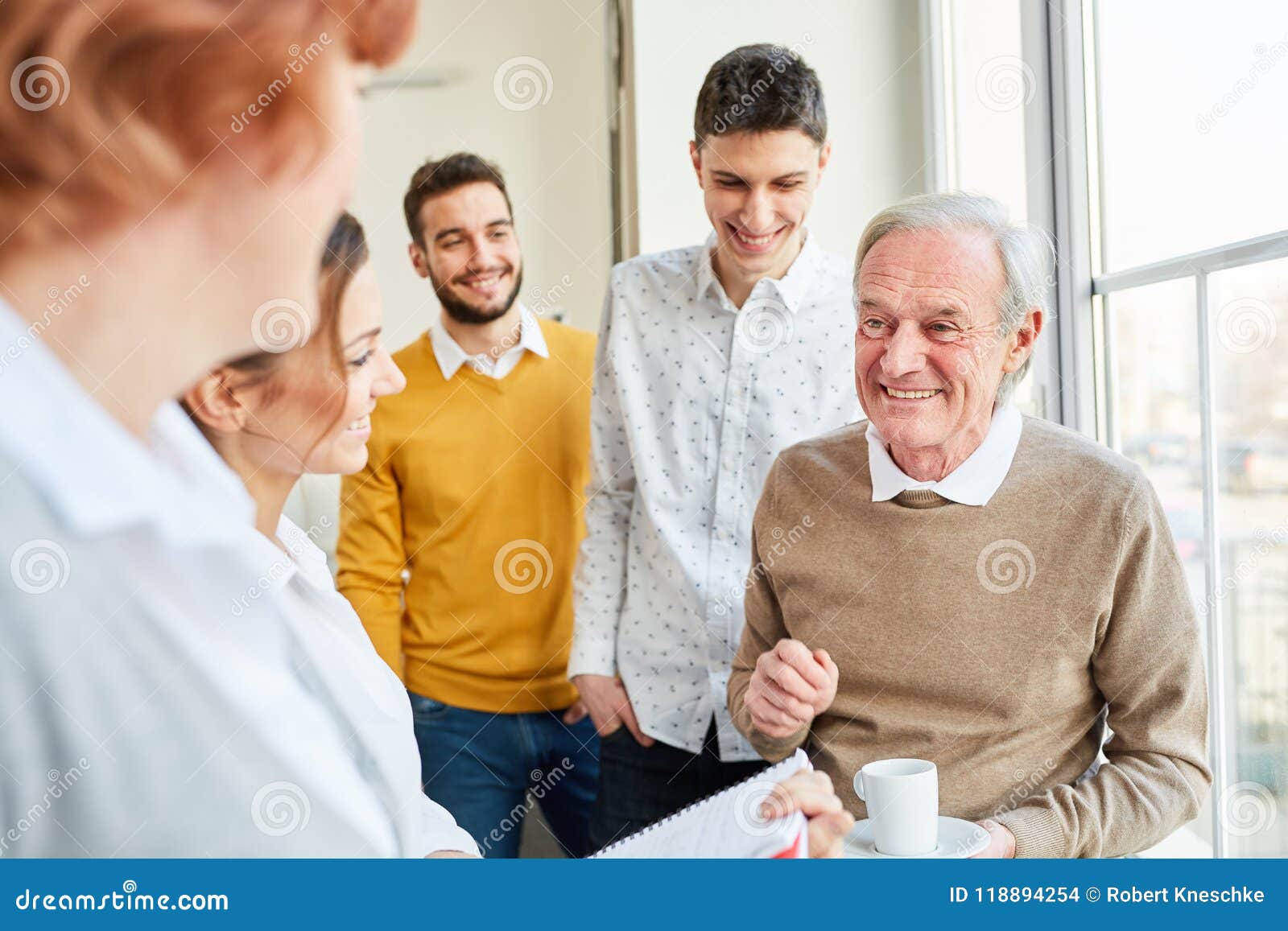 Small Talk in Workshop Break Stock Photo - Image of seminar, training ...