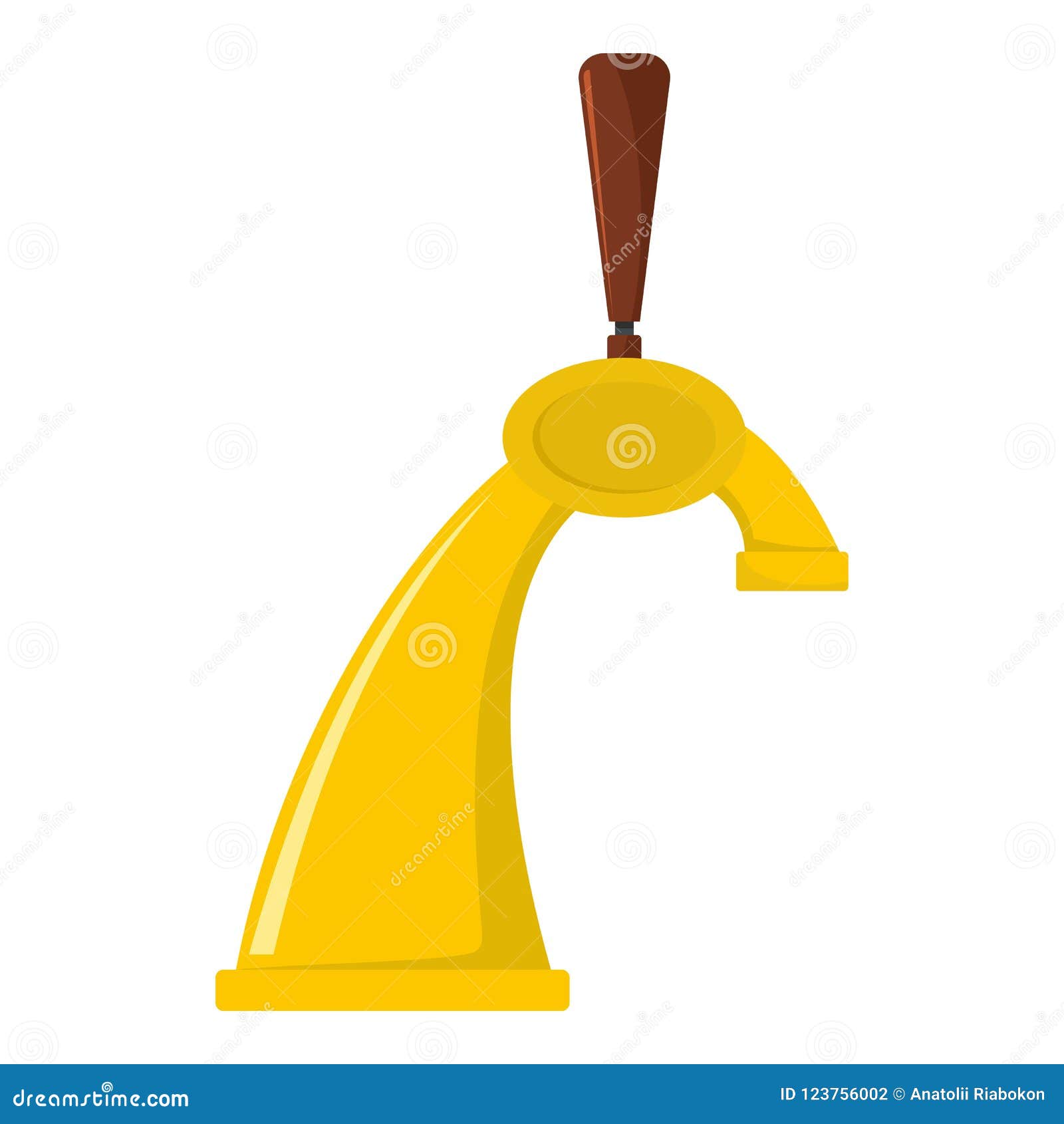 Small tap icon, flat style stock illustration. Illustration of small ...