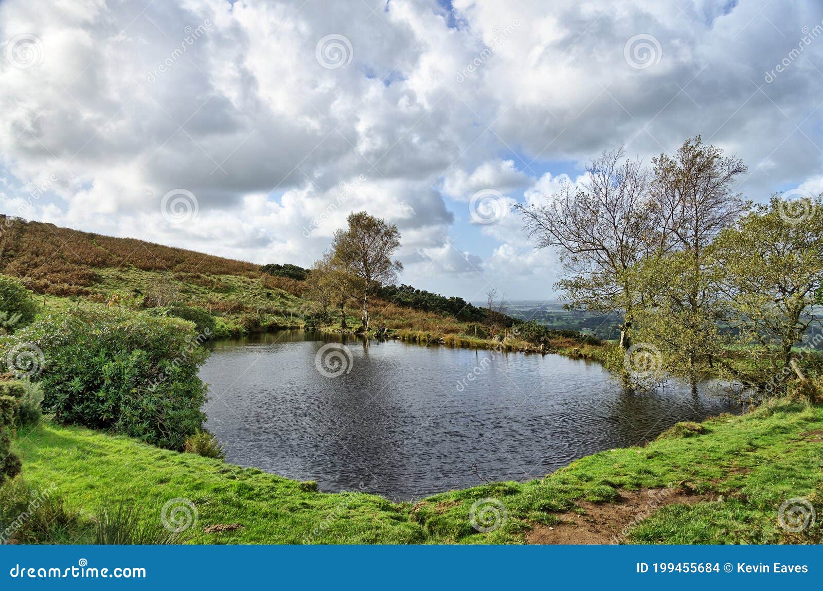 A Small Tarn in the Forest of Bowland Stock Photo - Image of water ...