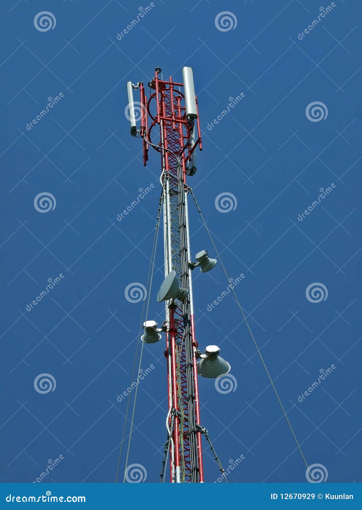 Small Telecommunication Tower Stock Image - Image of phone ...