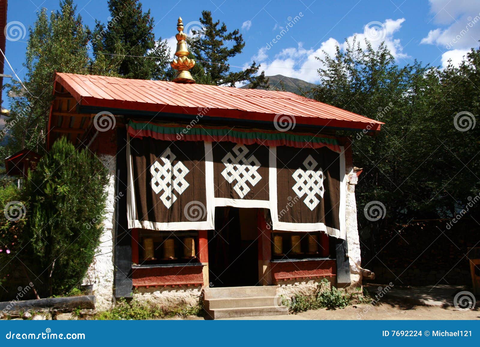 The small temple stock photo. Image of tibet, asia, traditional - 7692224
